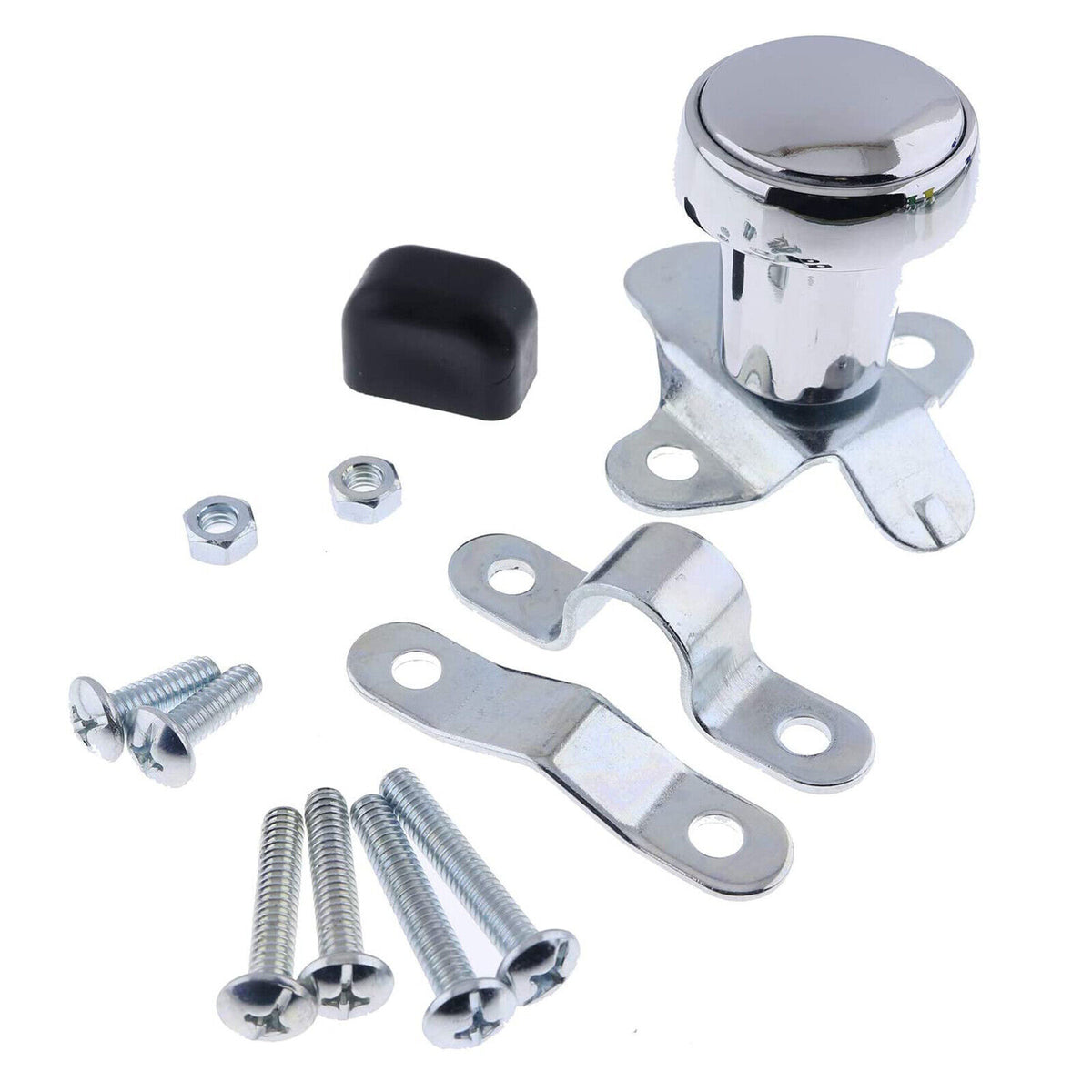 Polished Aluminum Steering Wheel Spinner Suicide Brody Knob - Hot Rod ...