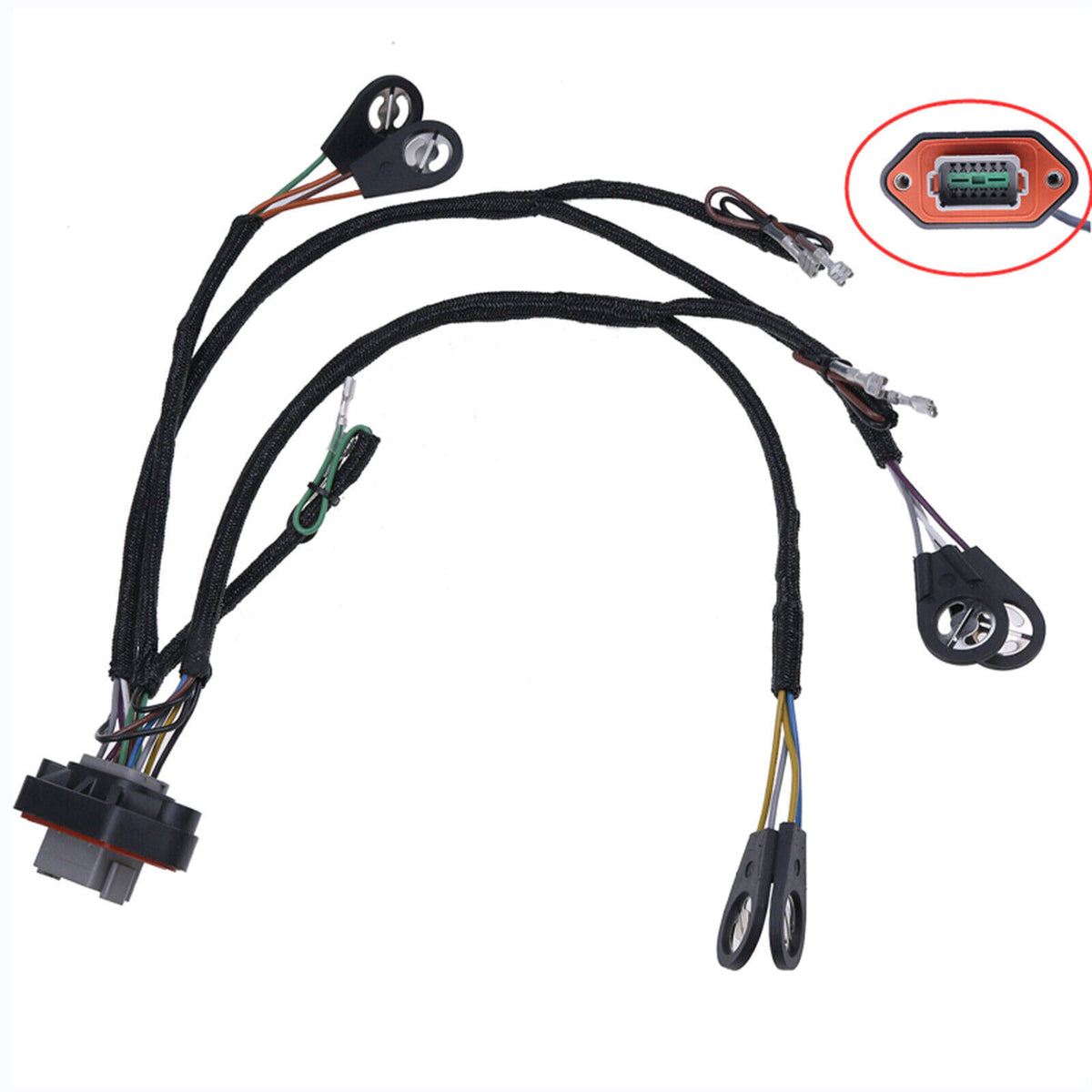 For Caterpillar C-12 345B 365B Fuel Injector Wiring Harness 4P9537 4P ...