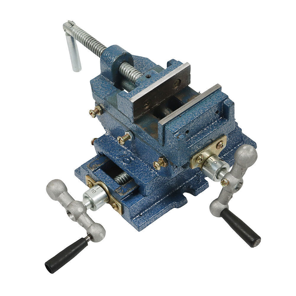 3" Cross Sliding Drill Press Vise Slide Vice Heavy Duty Machine Shop G ...