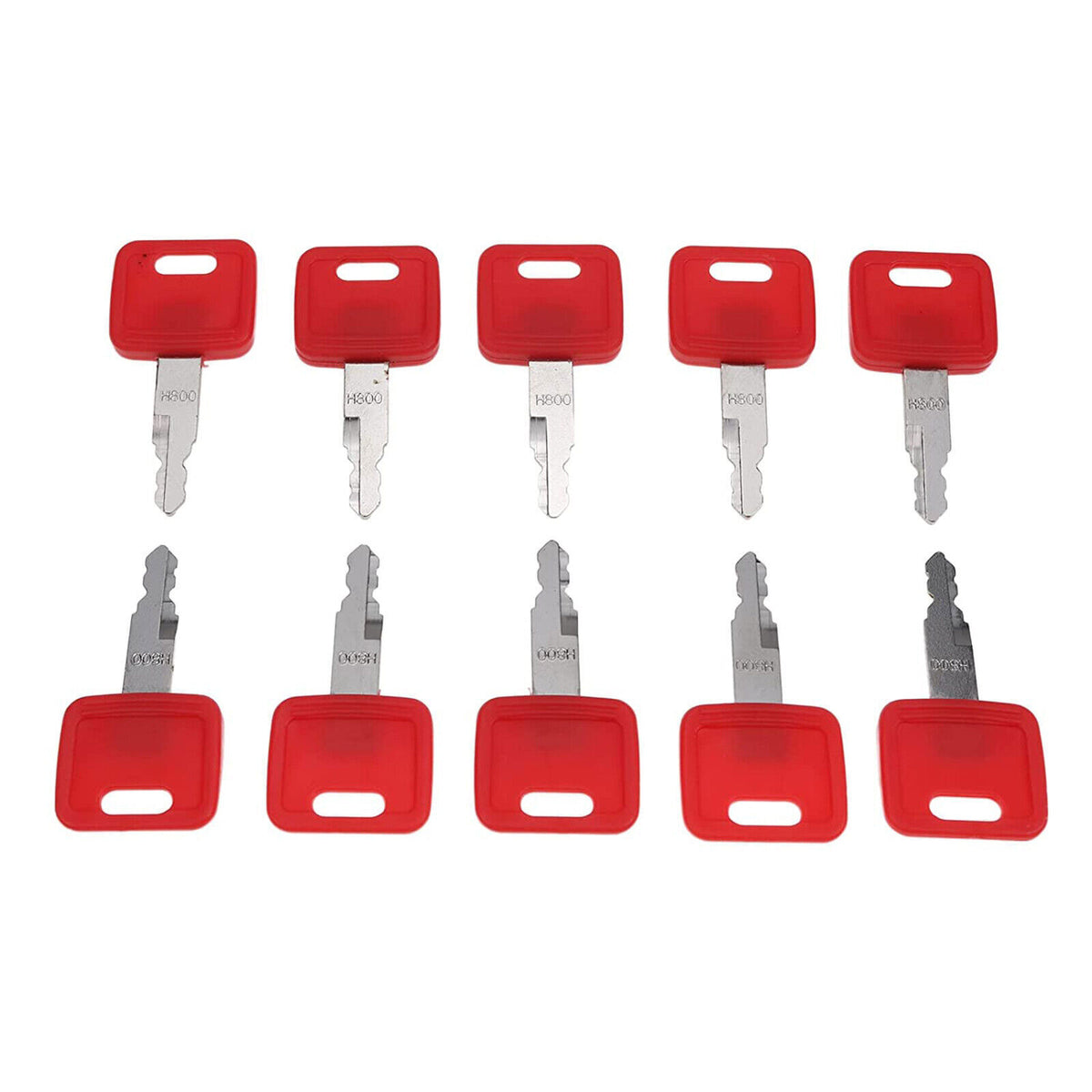 10X H800 Keys AT194969 AT147803 for Hitachi John Deere Case Dozer New — DURAFORCE