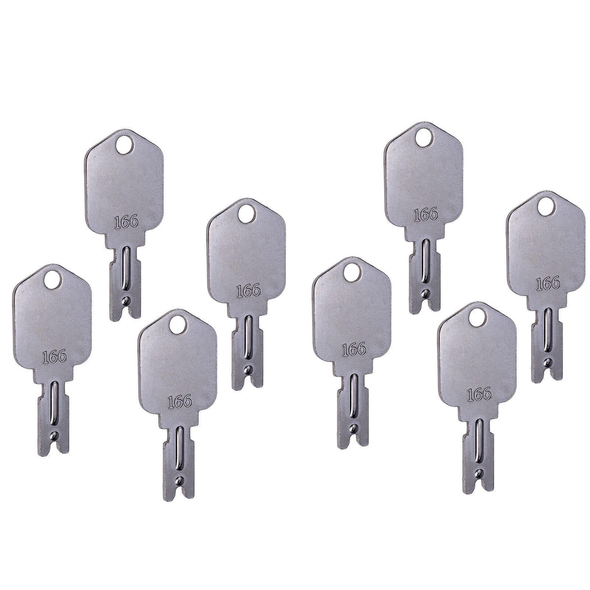 New 8X Ignition Keys166 For Dynapak,Gehl Skid Steers,Generic Forklift ...