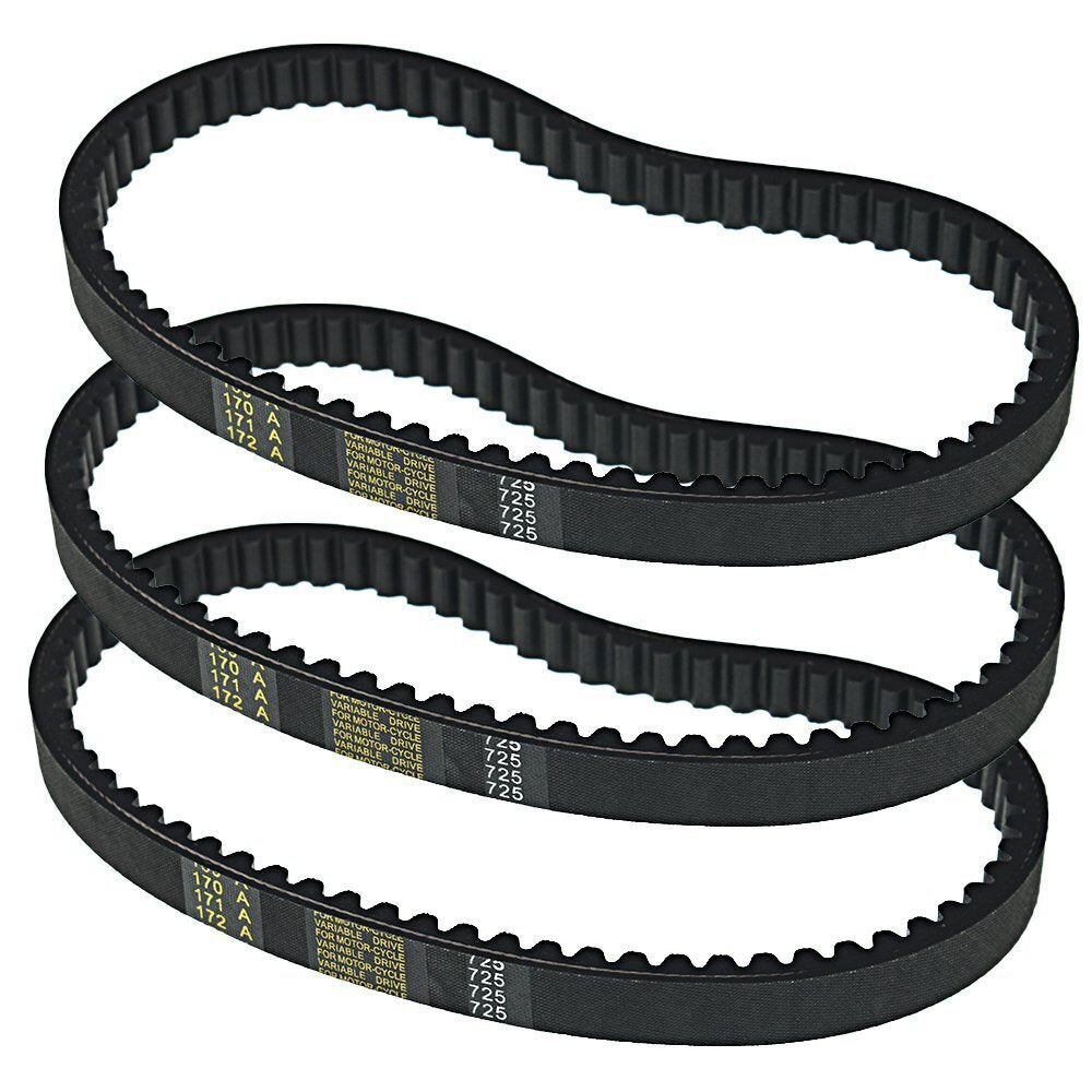 3 Rubber belts Go Kart Drive Belt 725 for 30 Series torque converter ...