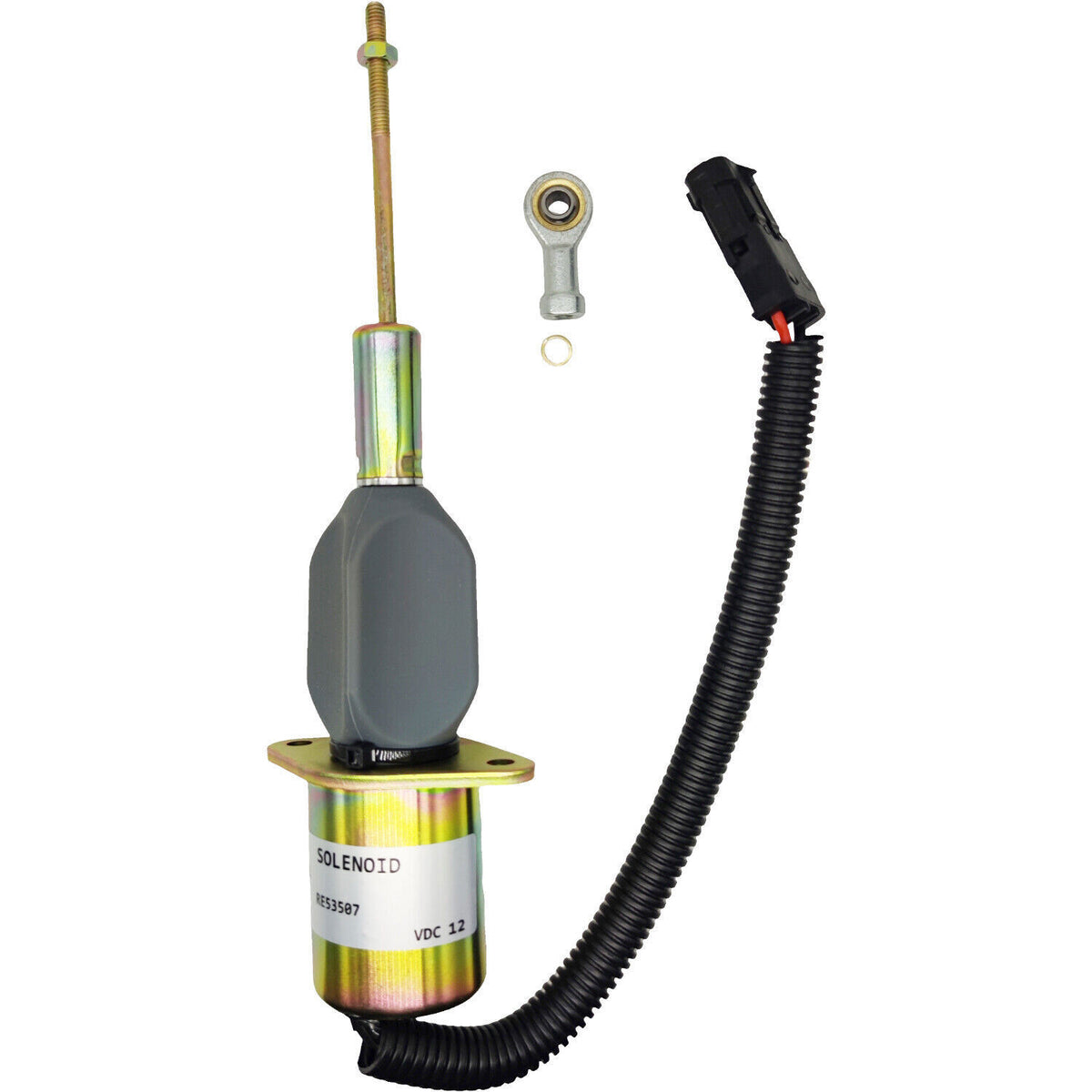 RE53507 Fuel Shutoff Solenoid 12V for John Deere 4955 4560 4760 4960 6 ...