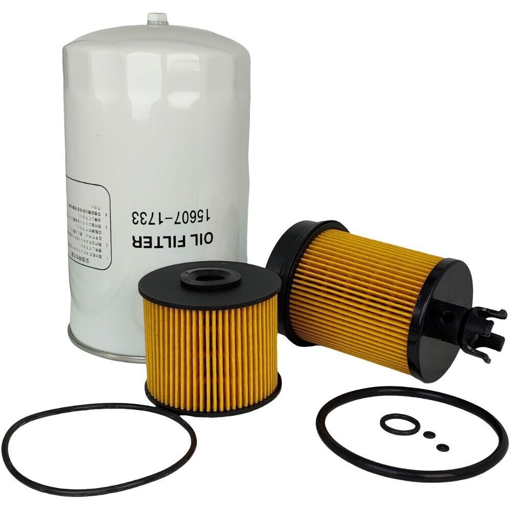 Oil Fuel Filter Kit 23304-78090 23304-EV360 15607-1733 for Hino 155 20 ...