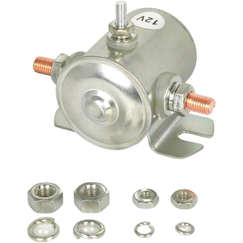 12V 3-Terminal Heavy Duty Continuous Solenoid Relay 200A for Golf Cart ...