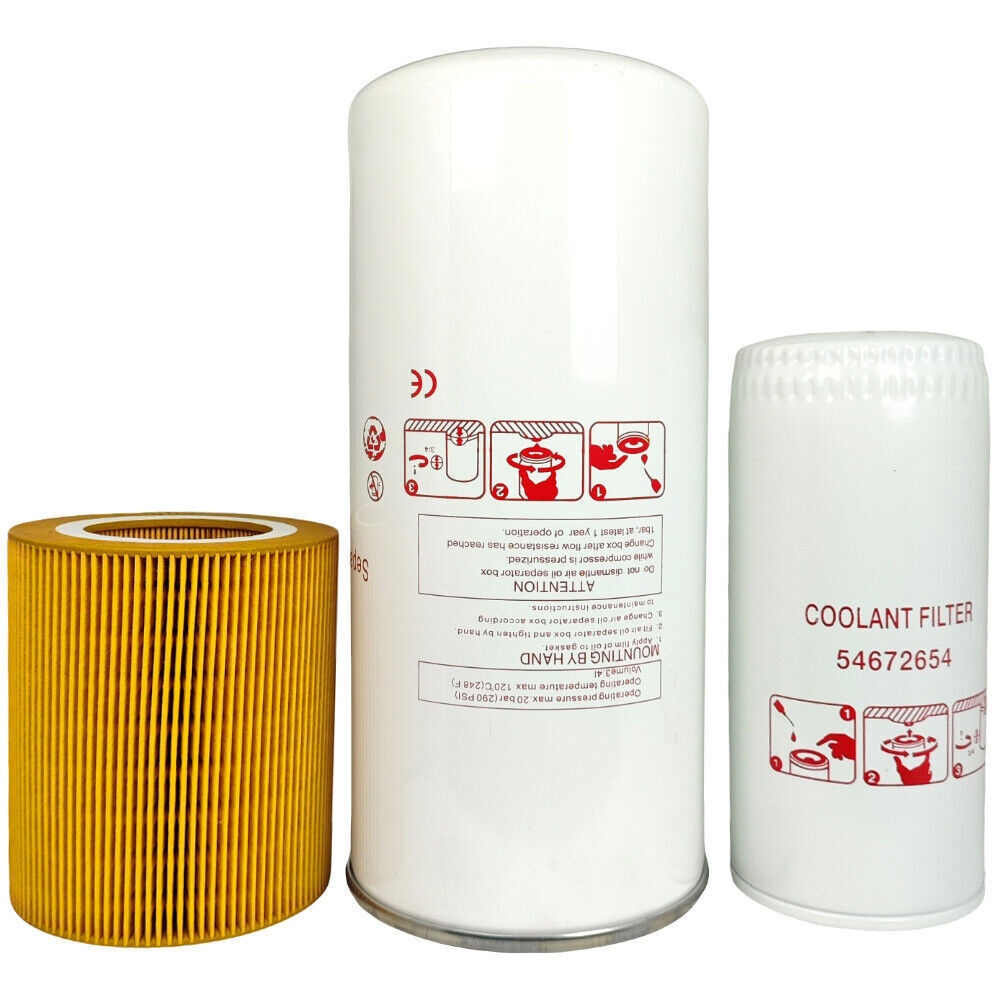 Air Oil Separator Filter Kit for Ingersoll Rand Compressor UP-6-15 thr ...