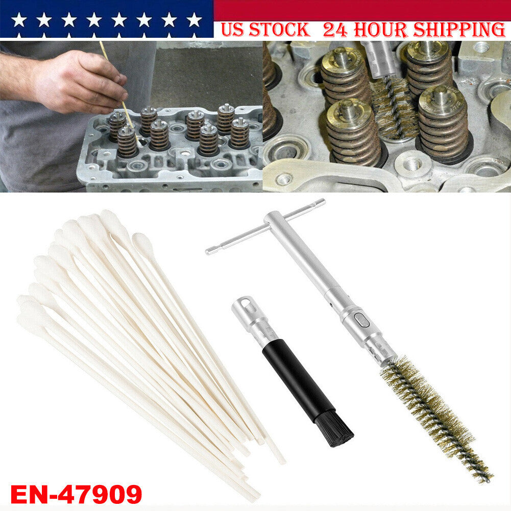EN-47909 Injector Bore Cleaning Brush Set w/ Swabs For 6.6L Duramax Di ...