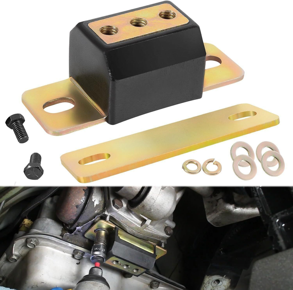 3.1158G Transmission Mount for GM Short Polyurethane Bushings — DURAFORCE