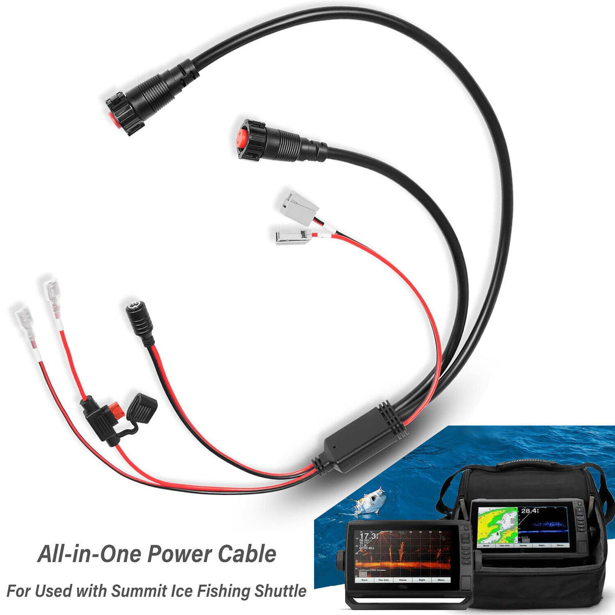 010-12676-40 All-in-One Power Cable Fit Garmin Panoptix LiveScope Tran ...