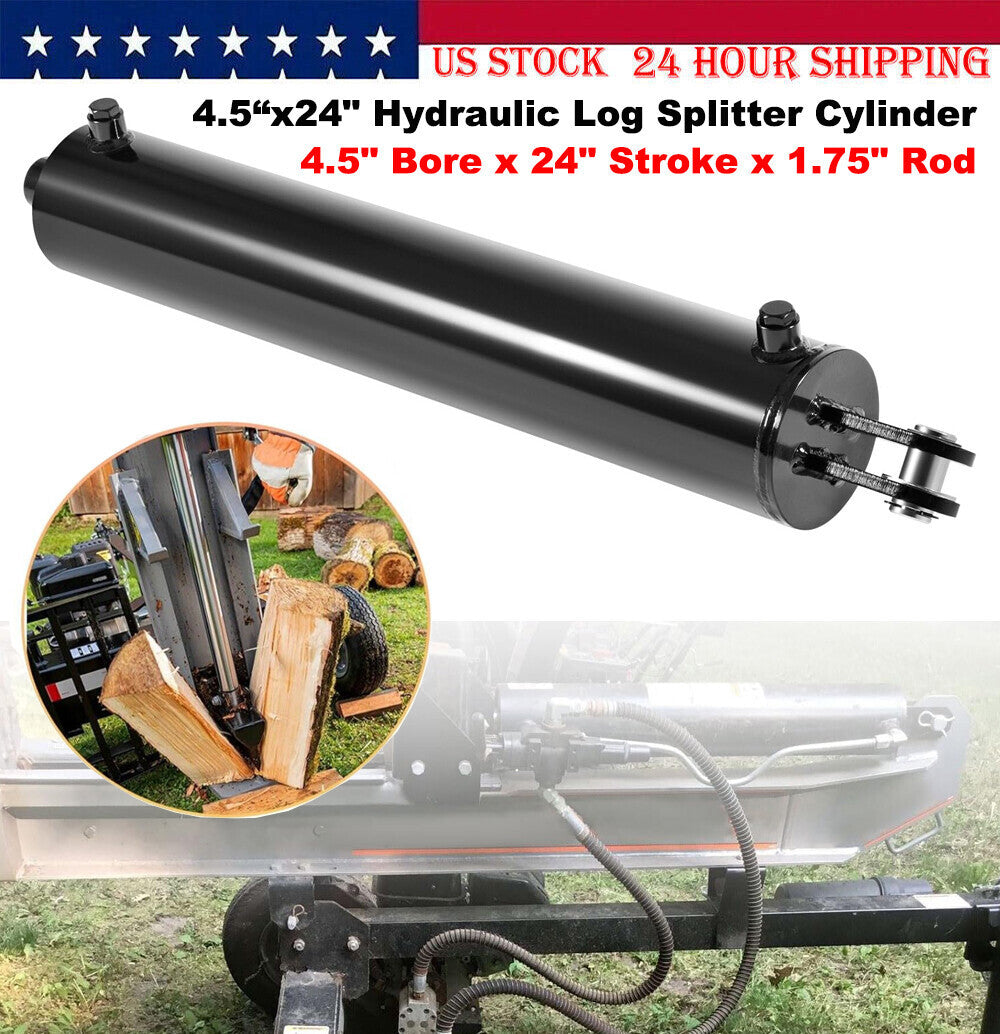 4.5" Bore x 24" Stroke Hydraulic Cylinder Welded Double Acting For Log ...