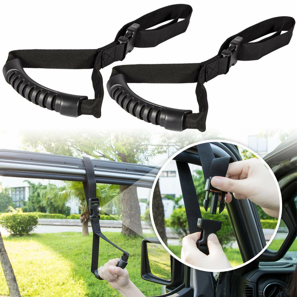 2X Auto Cane Car Grab Handle Adjustable Standing Aid Vehicle Assist Gr ...