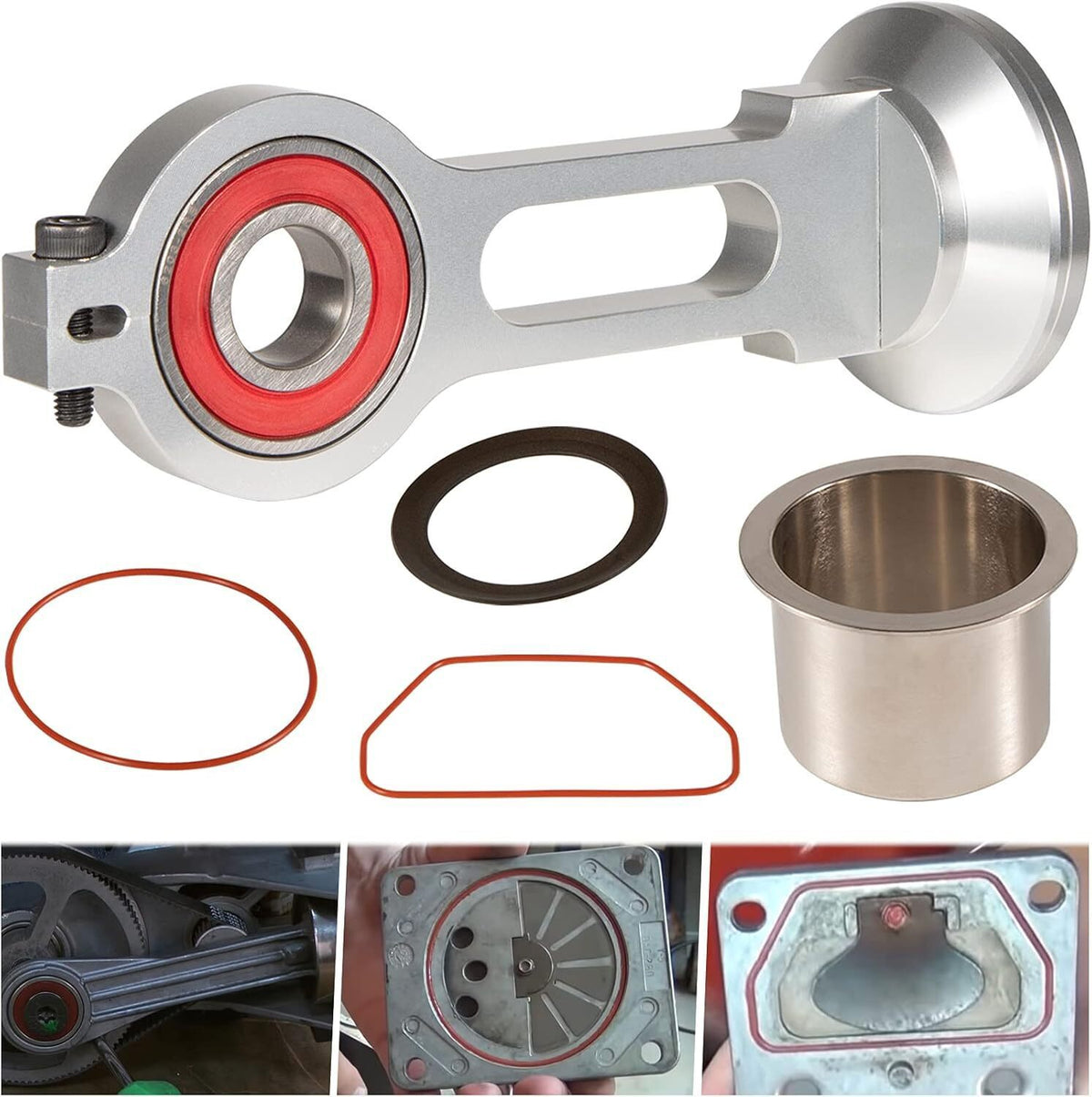 KK-4835 Piston Connecting Rod Kit w/ ACG-1 Rod For Oil Free Compressor ...