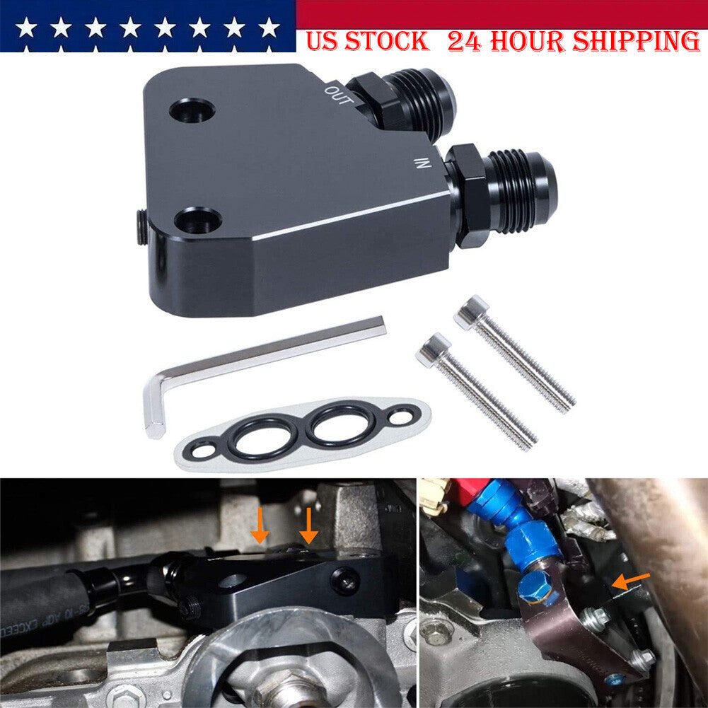 Oil Cooler Adapter Kit For 97-19 Corvette C5 C6 C7 & GM LS1 LS2 LS3 LS ...