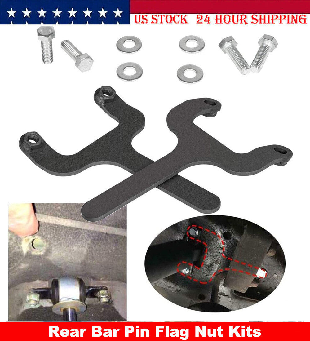 Rear Bar Pin Flag Nut Kits Shock Mounts for 1984-2001 Jeep Cherokee XJ ...