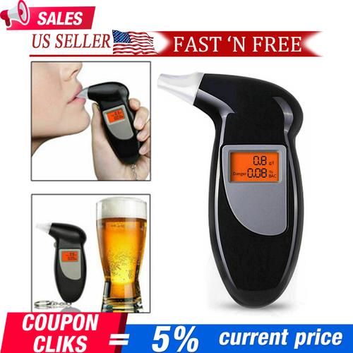 Digital LCD Police Breath Breathalyzer Test Alcohol Tester/ Analyzer D ...