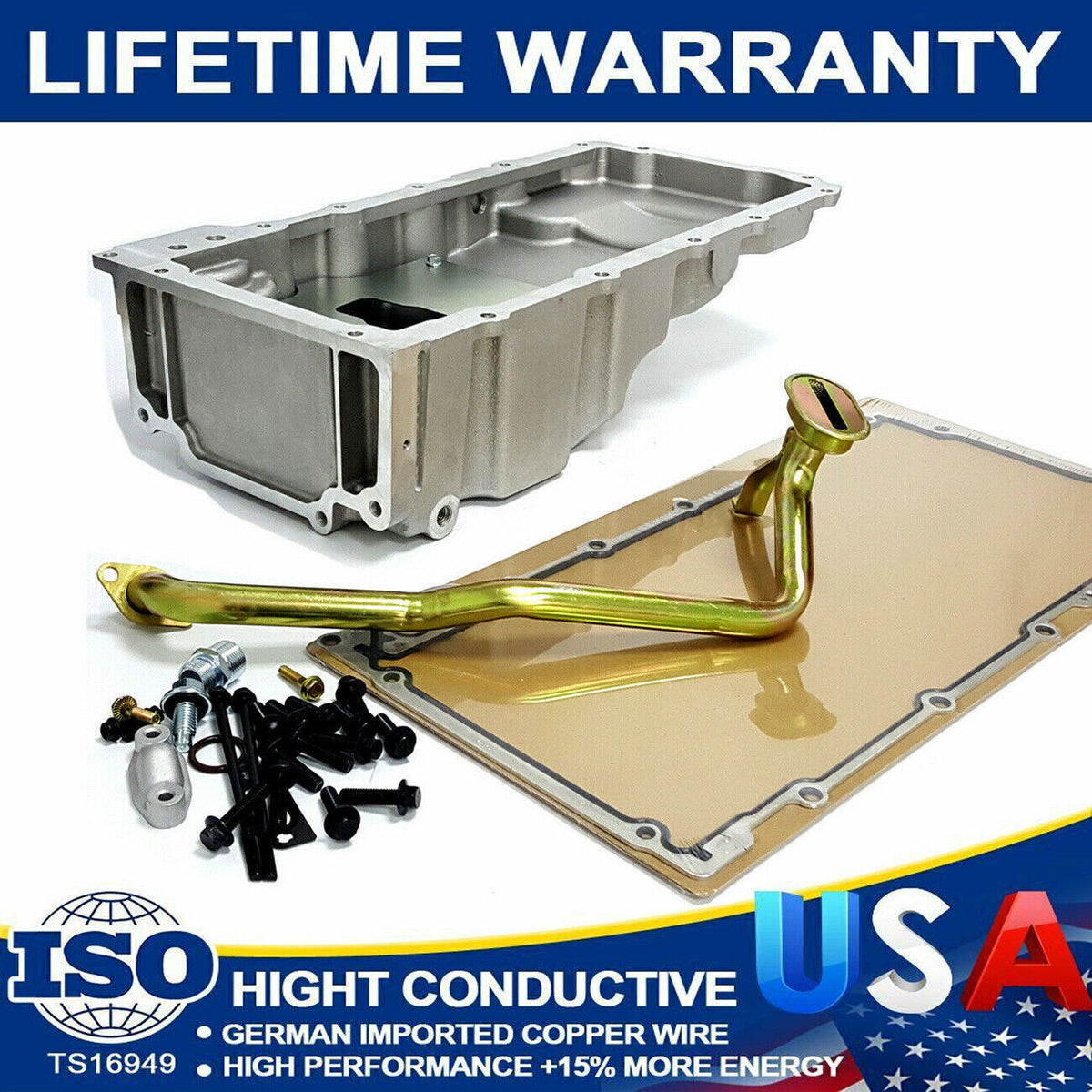 LS Engine LS Swap Oil Pan Kit FOR LS1 LSX Camaro Nova F-body Extra Cle ...