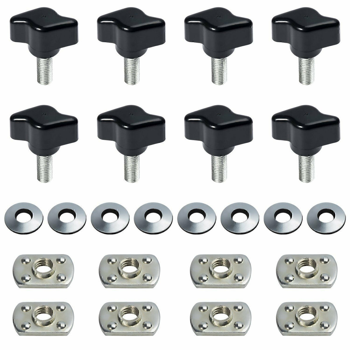 Jeep Wrangler Universal Easy On Off Hard Top Fasteners Nuts Bolts for ...