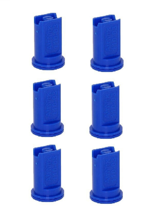 Pack of 6 - Greenleaf Low Pressure Air Mix Venturi Blue Spray Tip Nozz ...