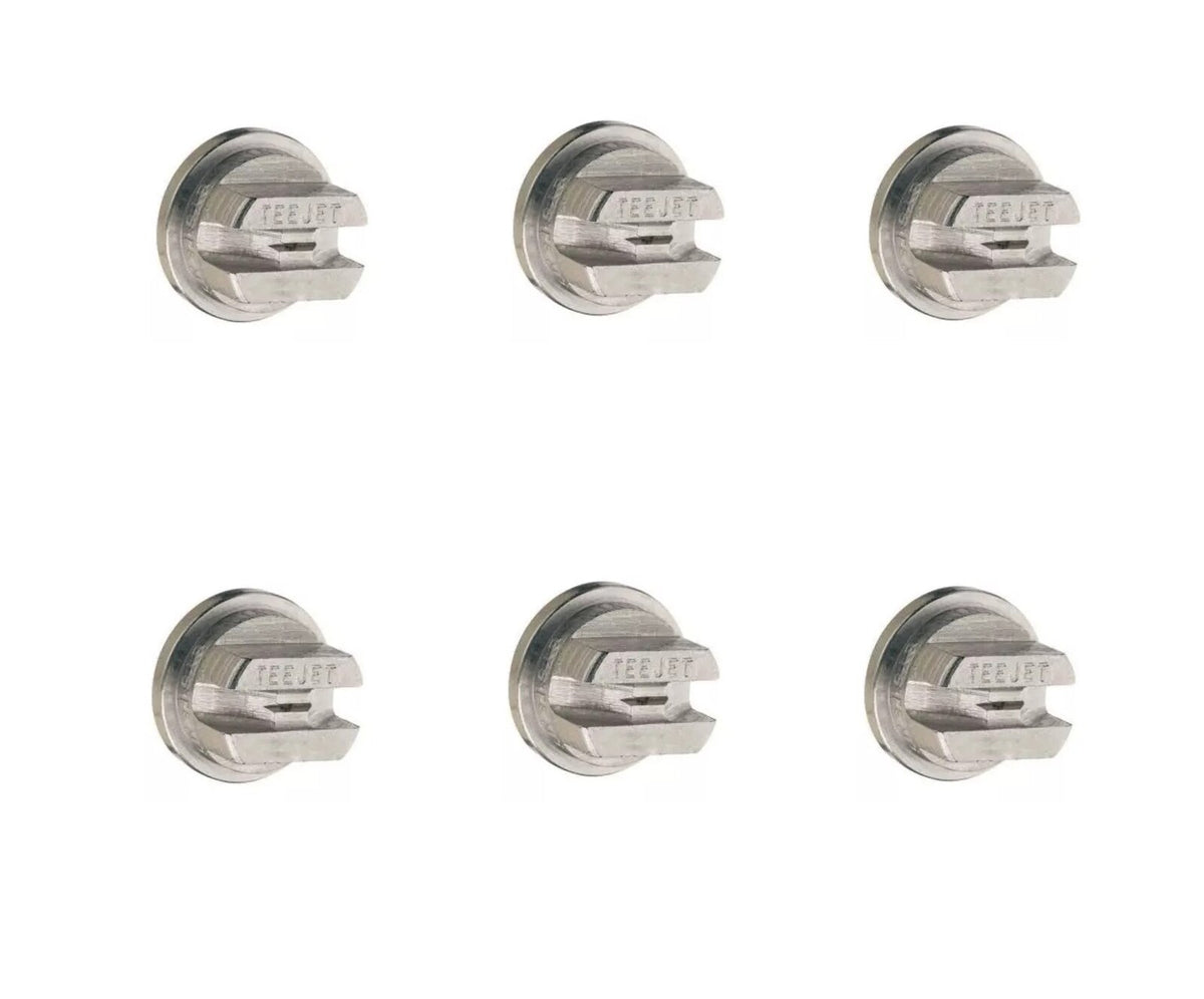 Pack of 6 - TeeJet 110° Flat Fan Stainless Steel Spray Tip 0.6 GPM @ 4 ...