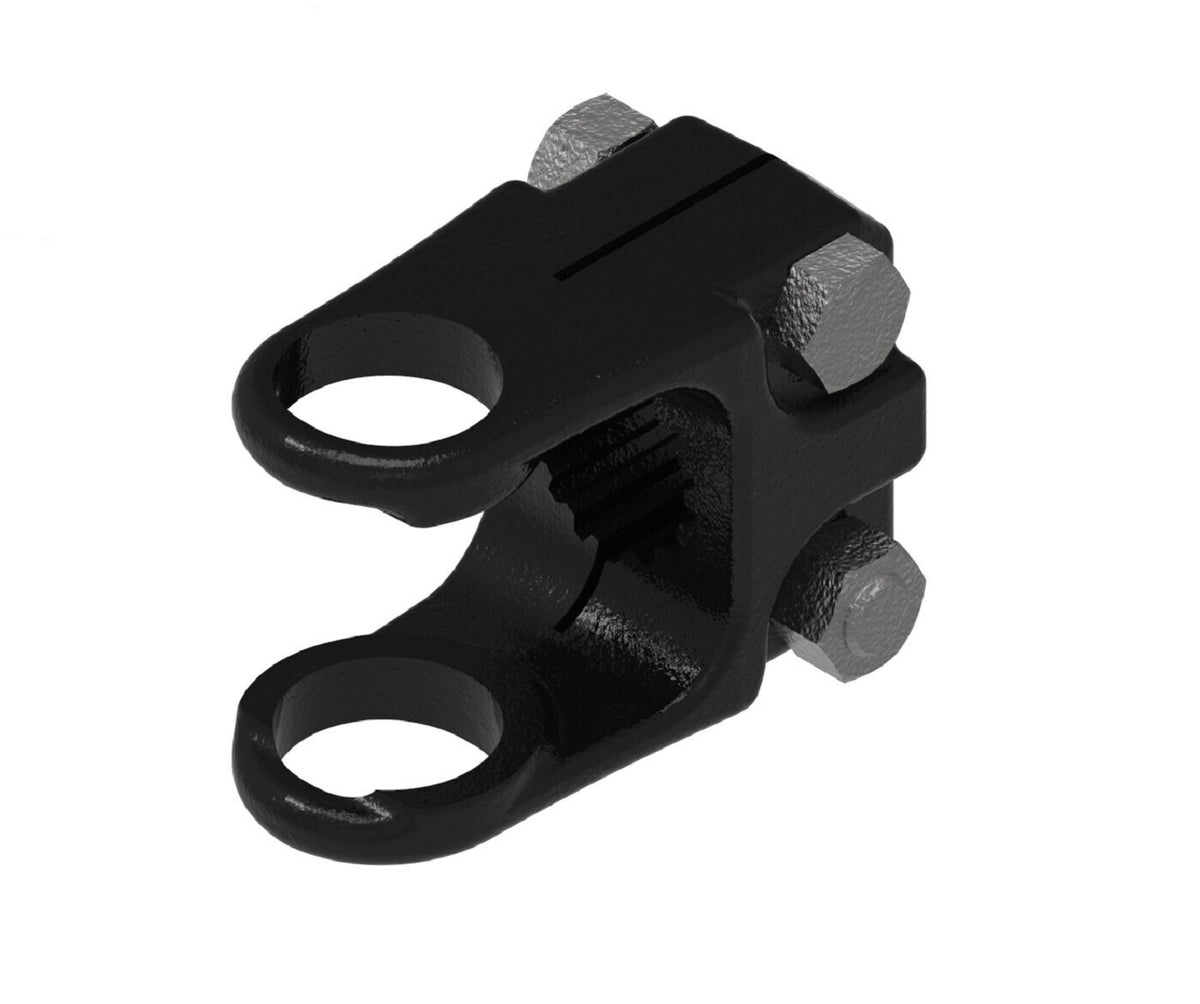 Weasler 1" Bore x 15 Spline Clamp Lawn & Garden Yoke w/ Bolt Holes & S ...