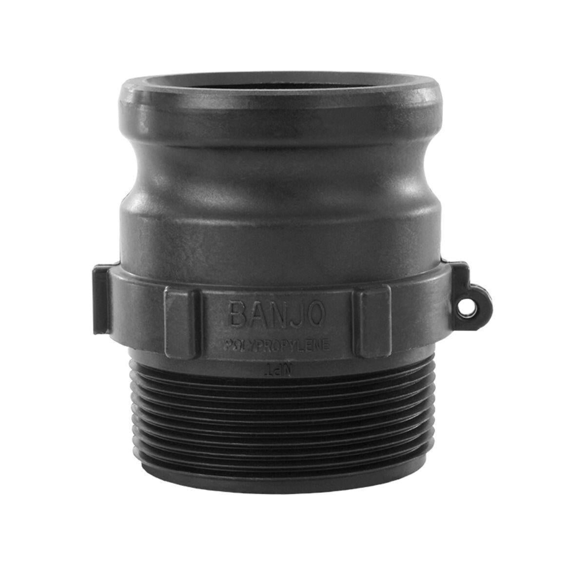 2 of 3" Banjo Poly Male Adapter - 3" Male NPT USA MADE 300F — DURAFORCE