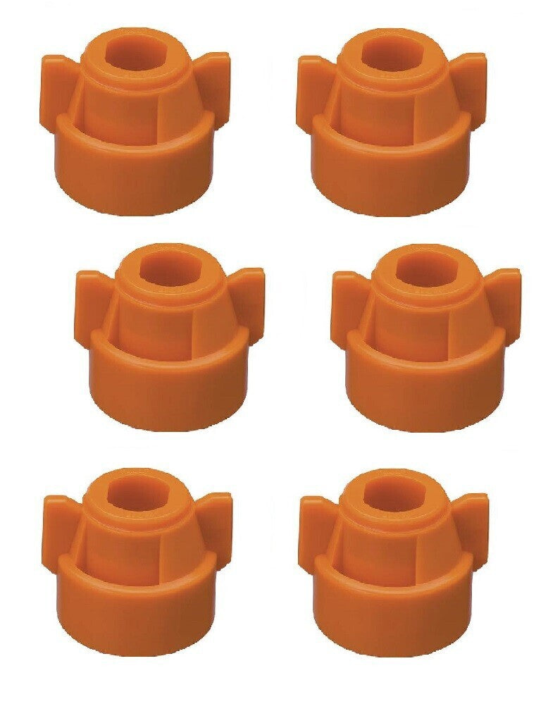 Pack of 6 - Quick TeeJet Orange Nylon Cap For TJ60, AI, SJ3 & More Sty ...