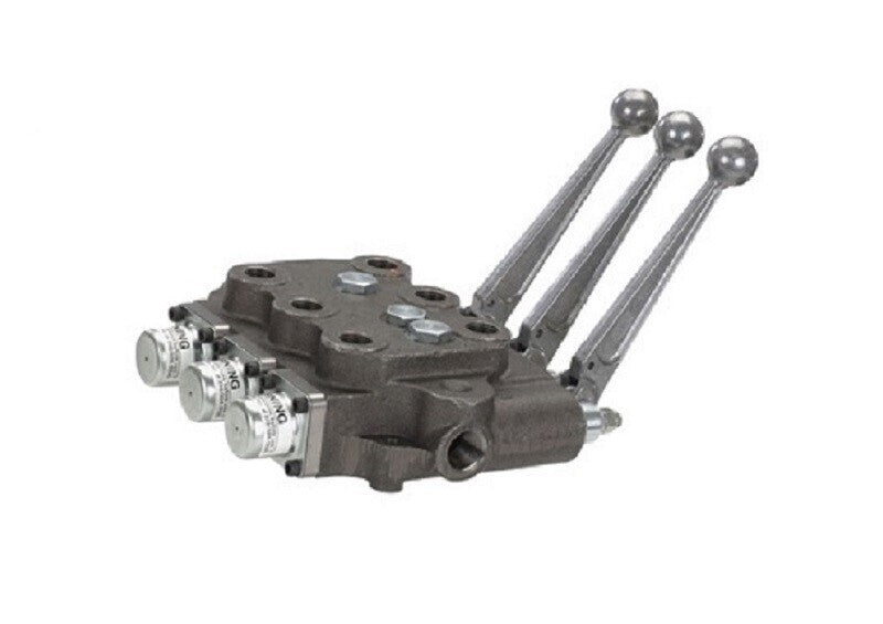 Cross Hydraulic Triple Spool 3-Position 4-Way Open Center Control Valv ...