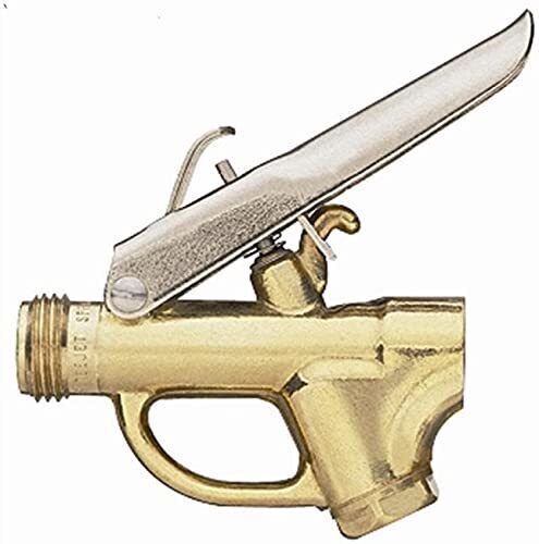 TeeJet Brass Trigger Spray Gun Valve 1/4" FPT Inlet & 11/16" Thread Ou ...