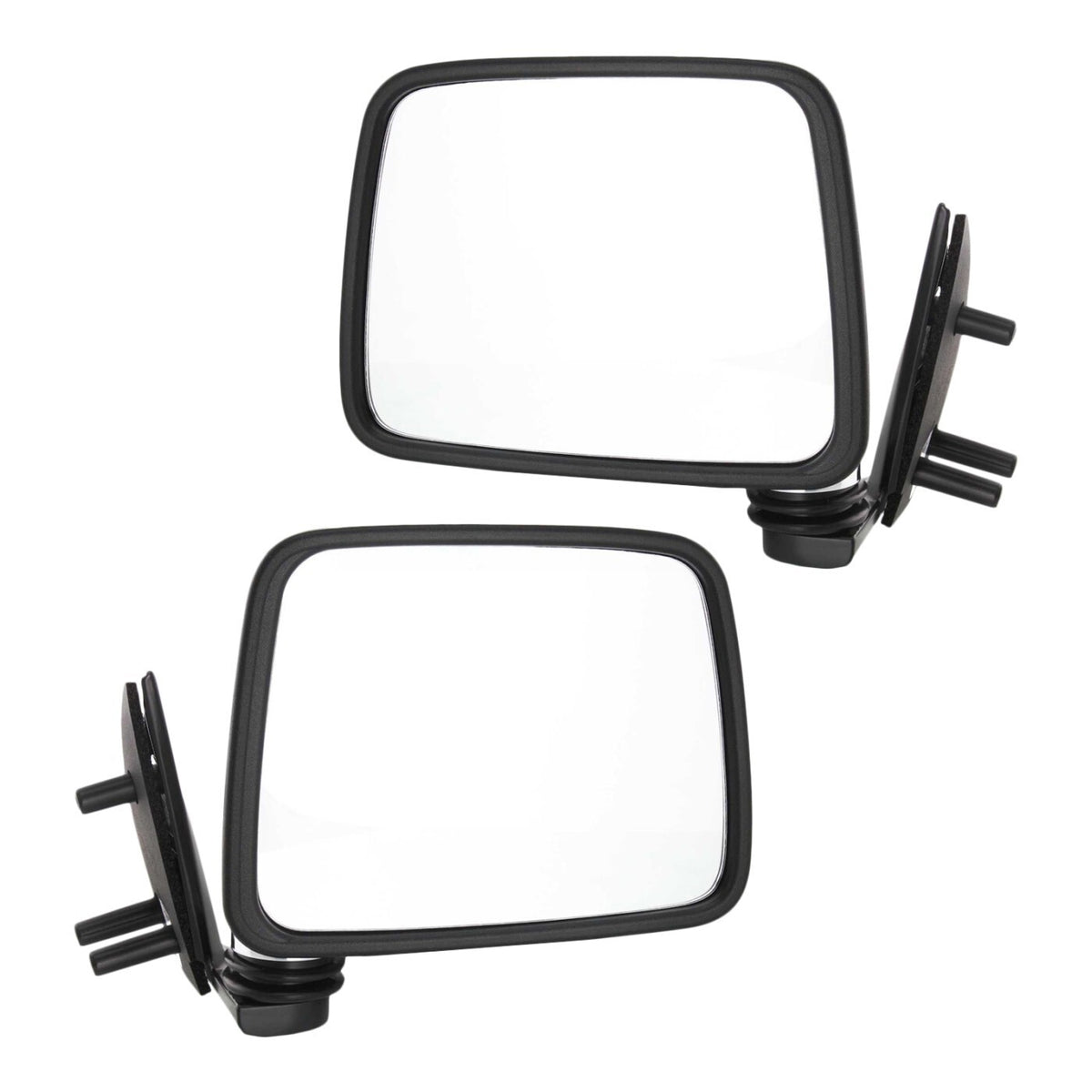Chrome Manual Side View Mirrors Pair Set for Pathfinder D21 Hardbody P ...