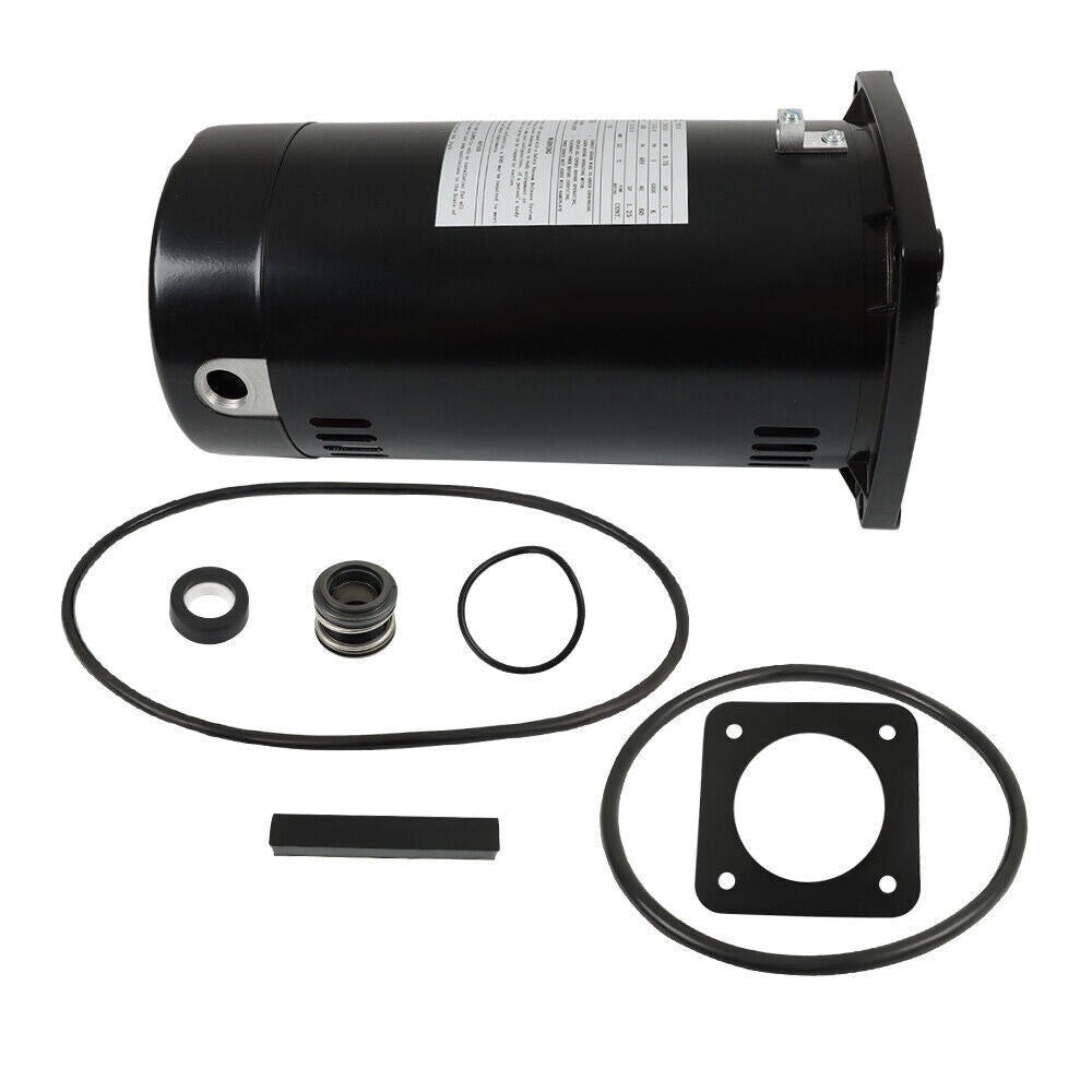 USQ1102 Pool Motor 1HP 3450RPM 48Y Frame Square Flange Pool Pump Motor ...