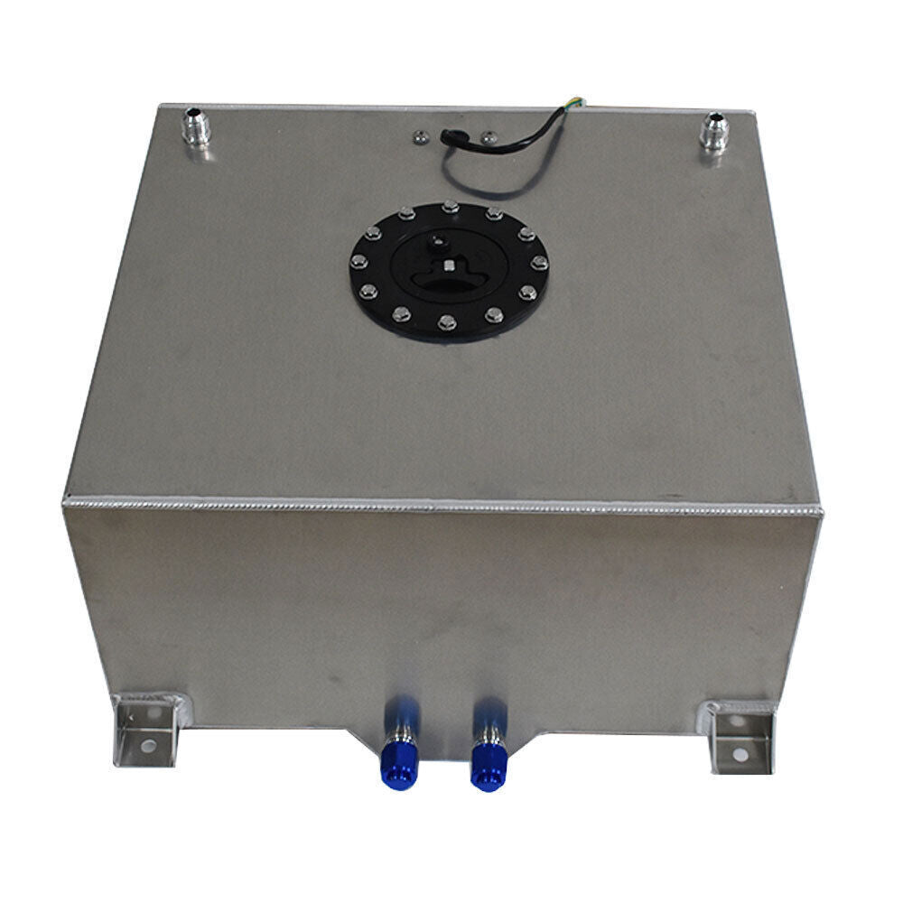 15 Gallon Polished Aluminum Racing Drift Fuel Cell Tank & level Sender ...