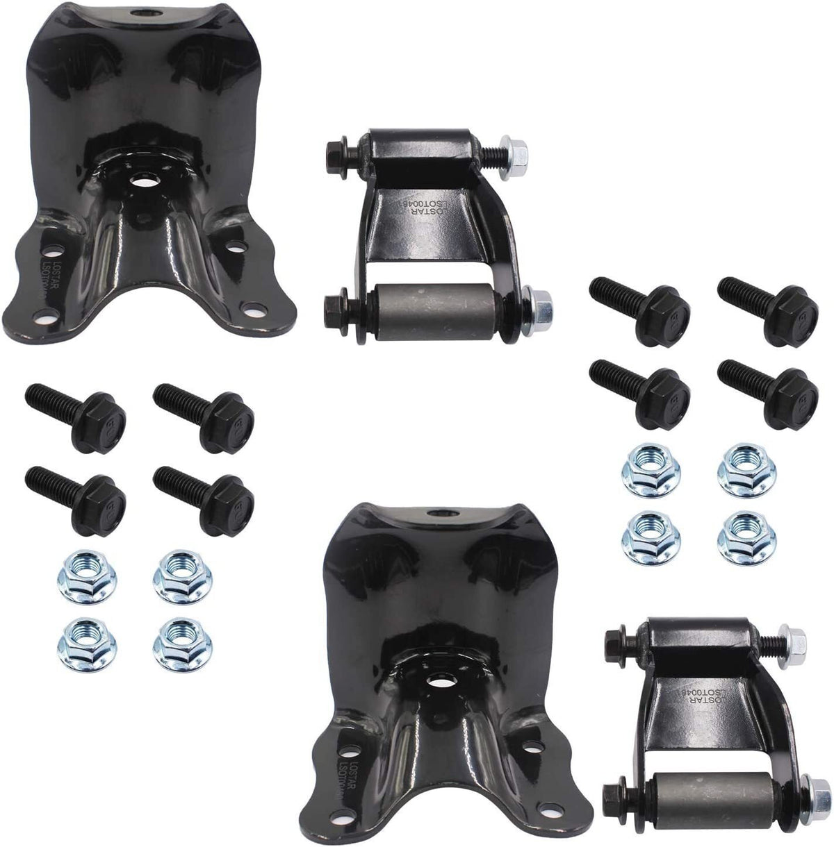 Rear Leaf Spring Hanger Bracket and Shackle Kit for Ford Ranger 722-00 ...