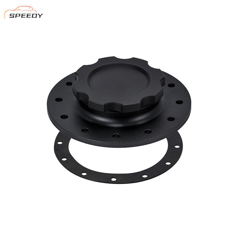 160mm Billet Aluminum Easy Fill Fuel Cell Gas Cap with 12 Hole Cell Bu ...