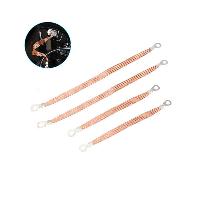4x Engine Ground Strap Copper Cable Kit Car Truck Firewall Engine Univ ...