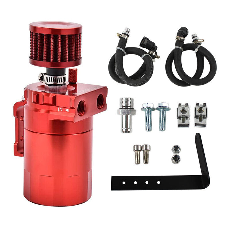 Oil Catch Can Kit Red Tank for 11-21 Ford F150 5.0L Raptor 2.7L 3.5L E ...