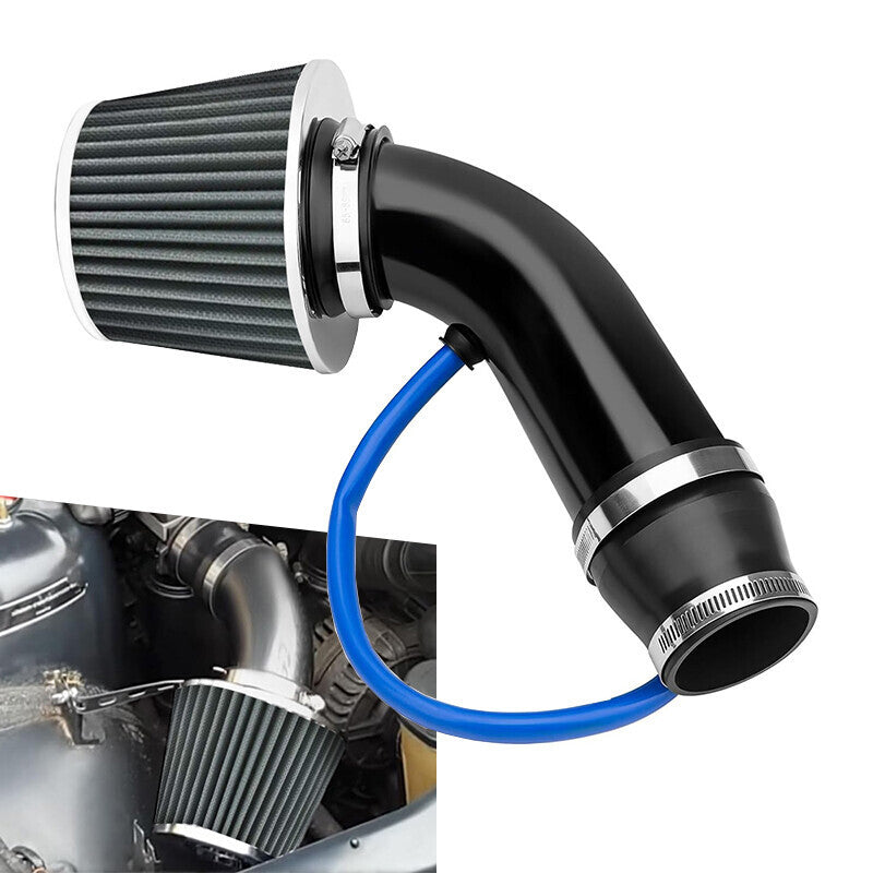 Aluminum 3" Universal Cold Air Intake Induction Hose Pipe Car Kit Filt ...