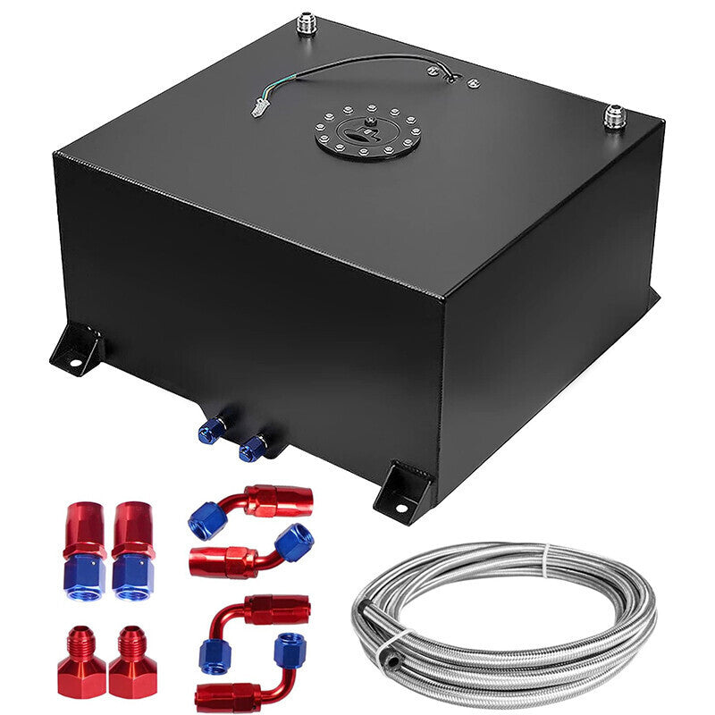 20 Gallon Universal Aluminum Racing/Drift Fuel Cell Tank w/ 12" Fuel L ...