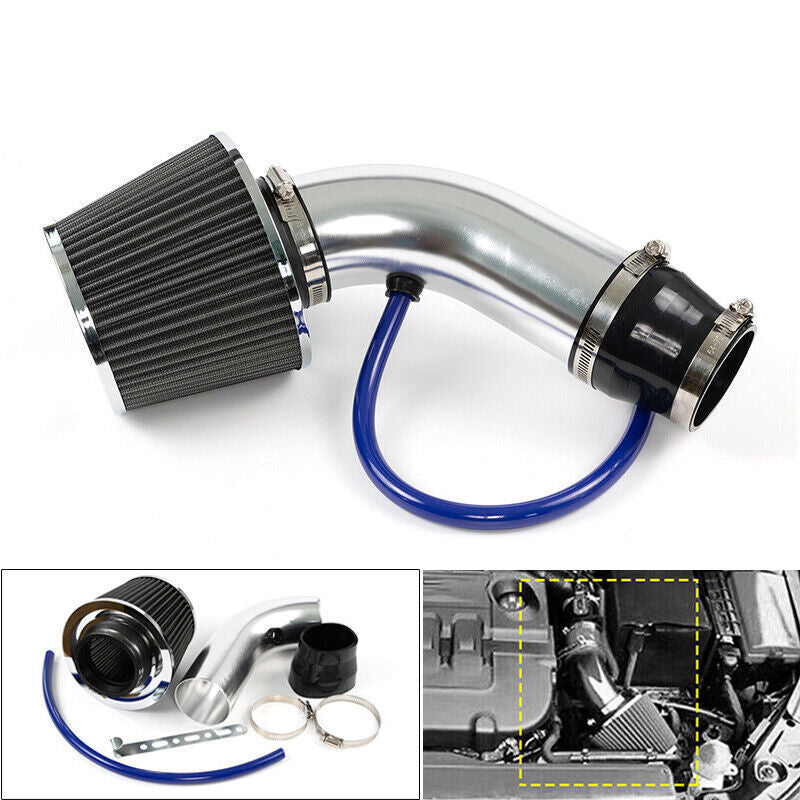 Automotive 3" Universal Cold Air Intake Kit Induction Flow Pipe Kit Al ...