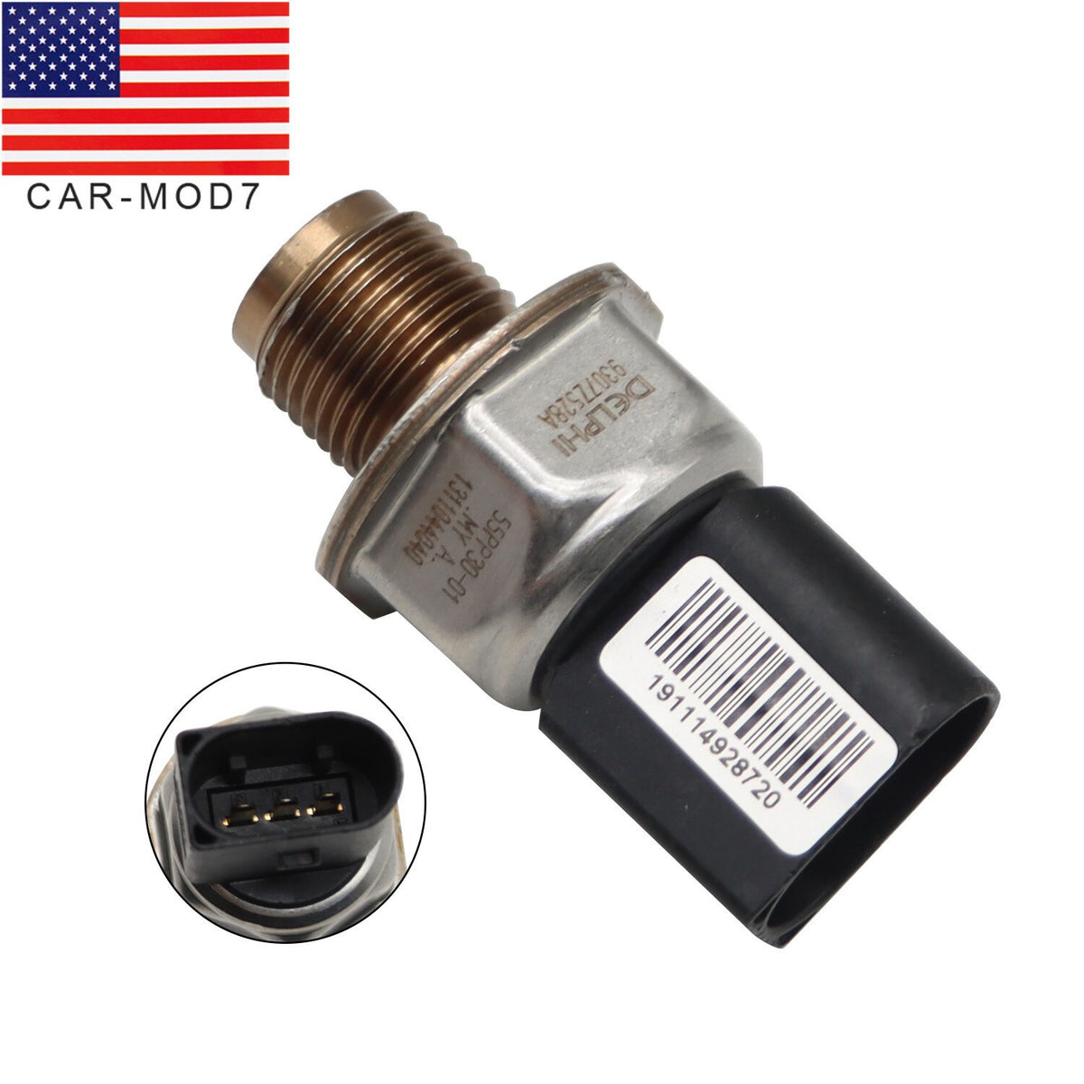 Bobcat Doosan High Pressure Fuel Rail Sensor D18 D24 Fit 7450706 Nap ...