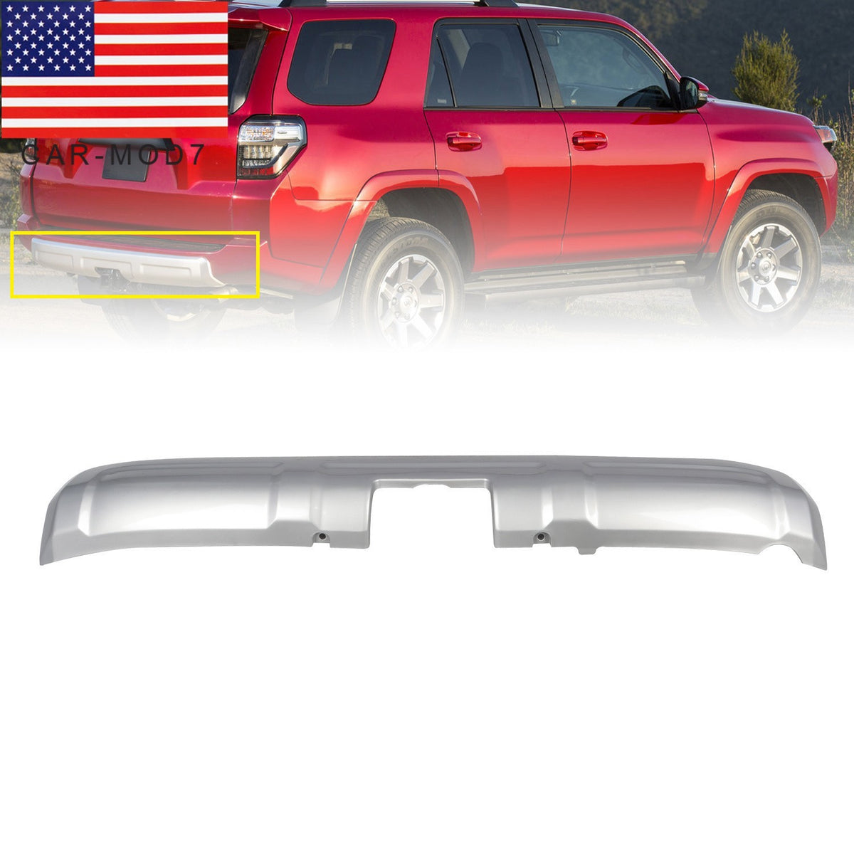 2014-2023 Toyota 4Runner Rear Bumper Valance Cover Grey Replacement ...