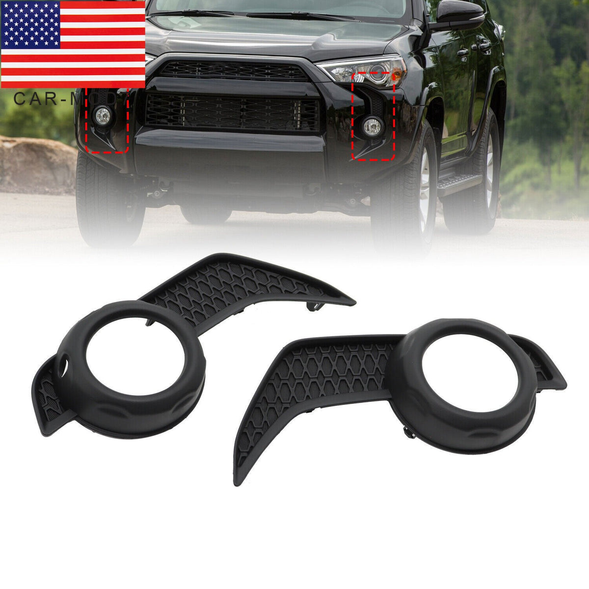 Toyota 4Runner Fog Light Bezel Trim Pair LH & RH Sides Replacement ...