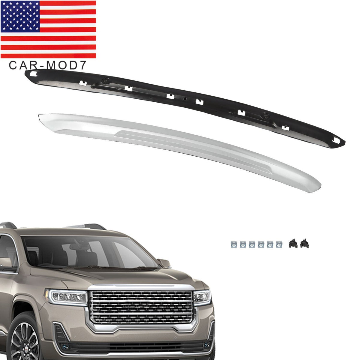 2020-2023 GMC Acadia Front Bumper Upper Grille Cover Hood Trim Molding ...