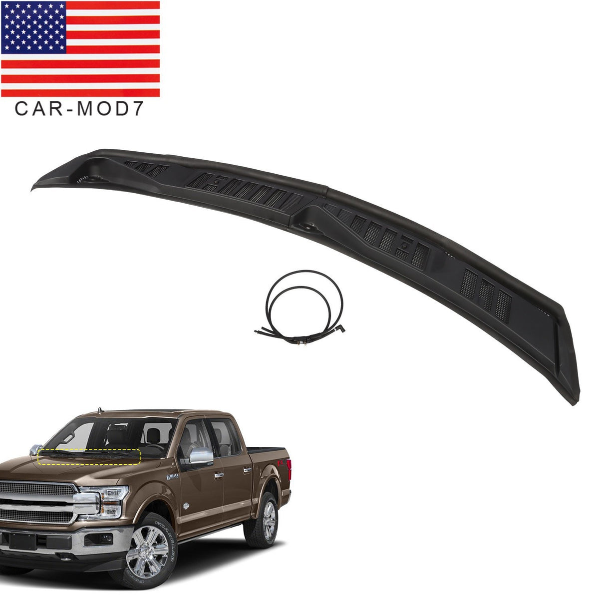 Ford F-150 2015-2020 Left & Right Windshield Wiper Cowl Cover Set ...