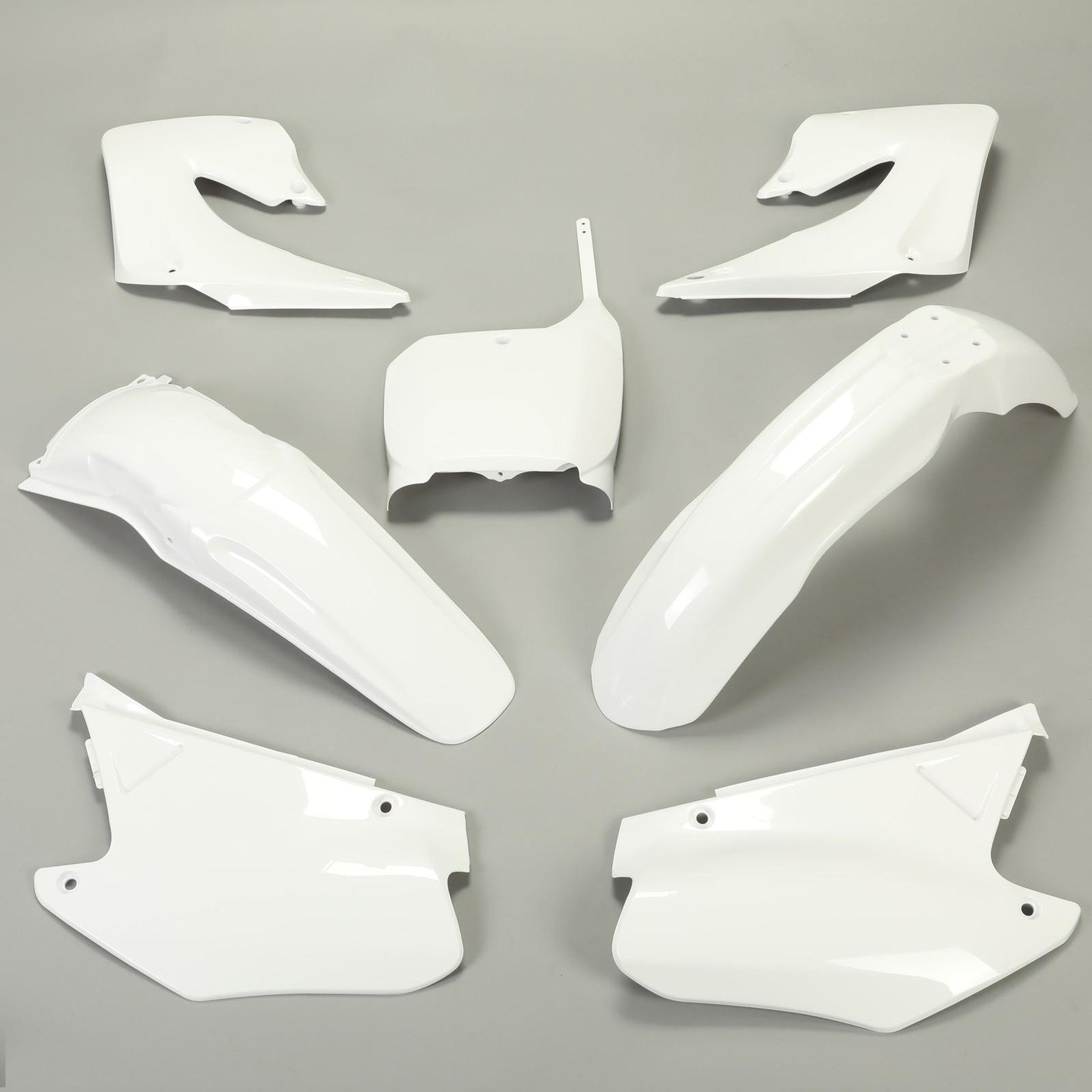RESTYLE WHITE PLASTIC KIT FOR HONDA CR125 CR250 CR125R CR250R 2-Stroke ...