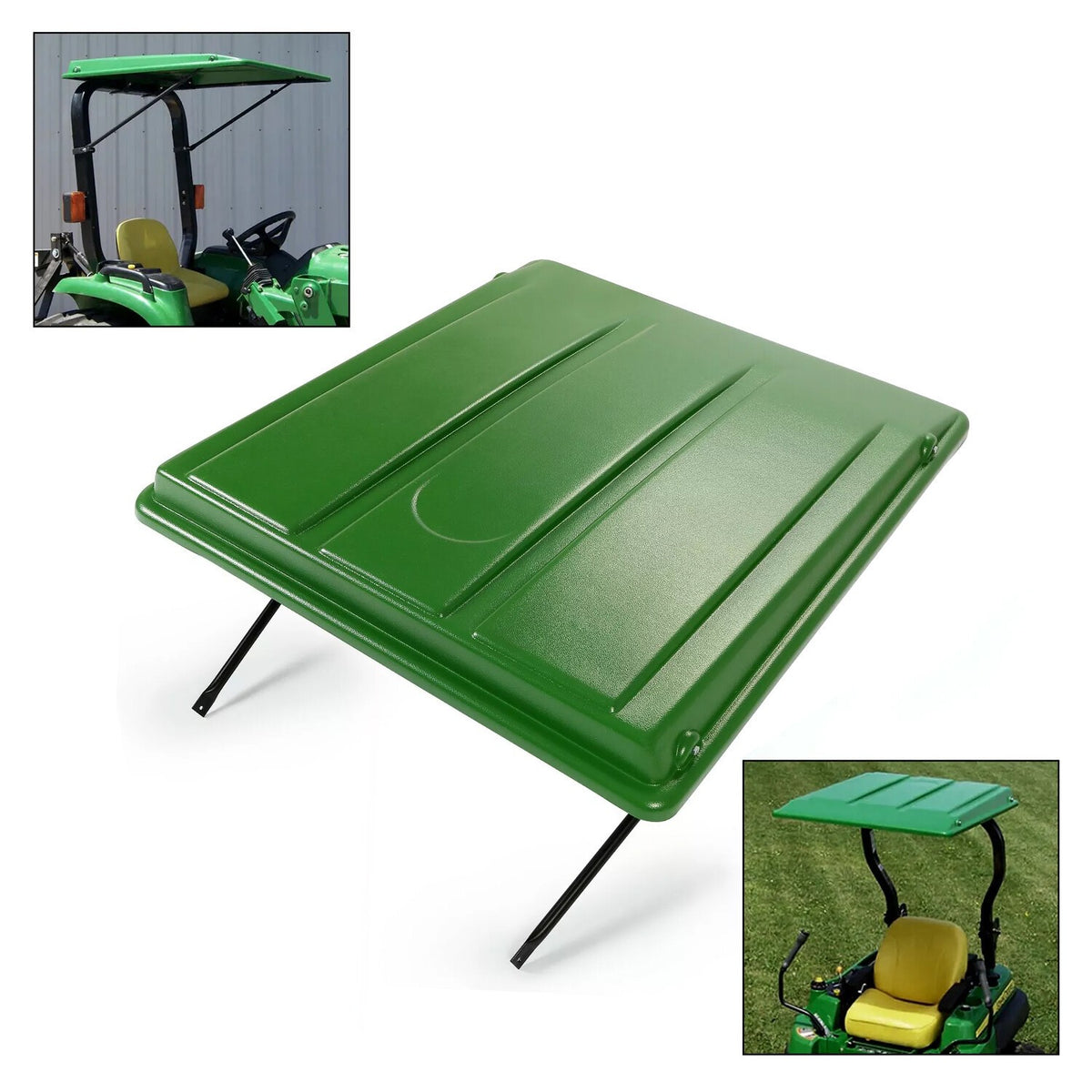 Green Top Cab Canopy with Bracket For John Deere Compact Utility Tract ...