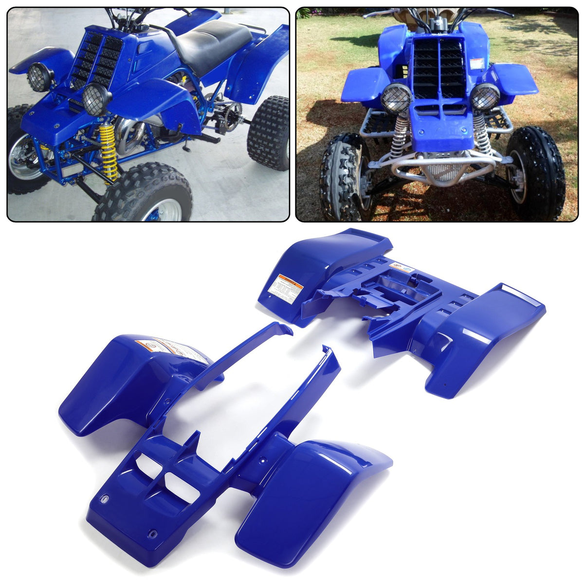 Front + Rear Fender Plastic Body For 1987-2006 Yamaha Banshee 350 YFZ3 ...
