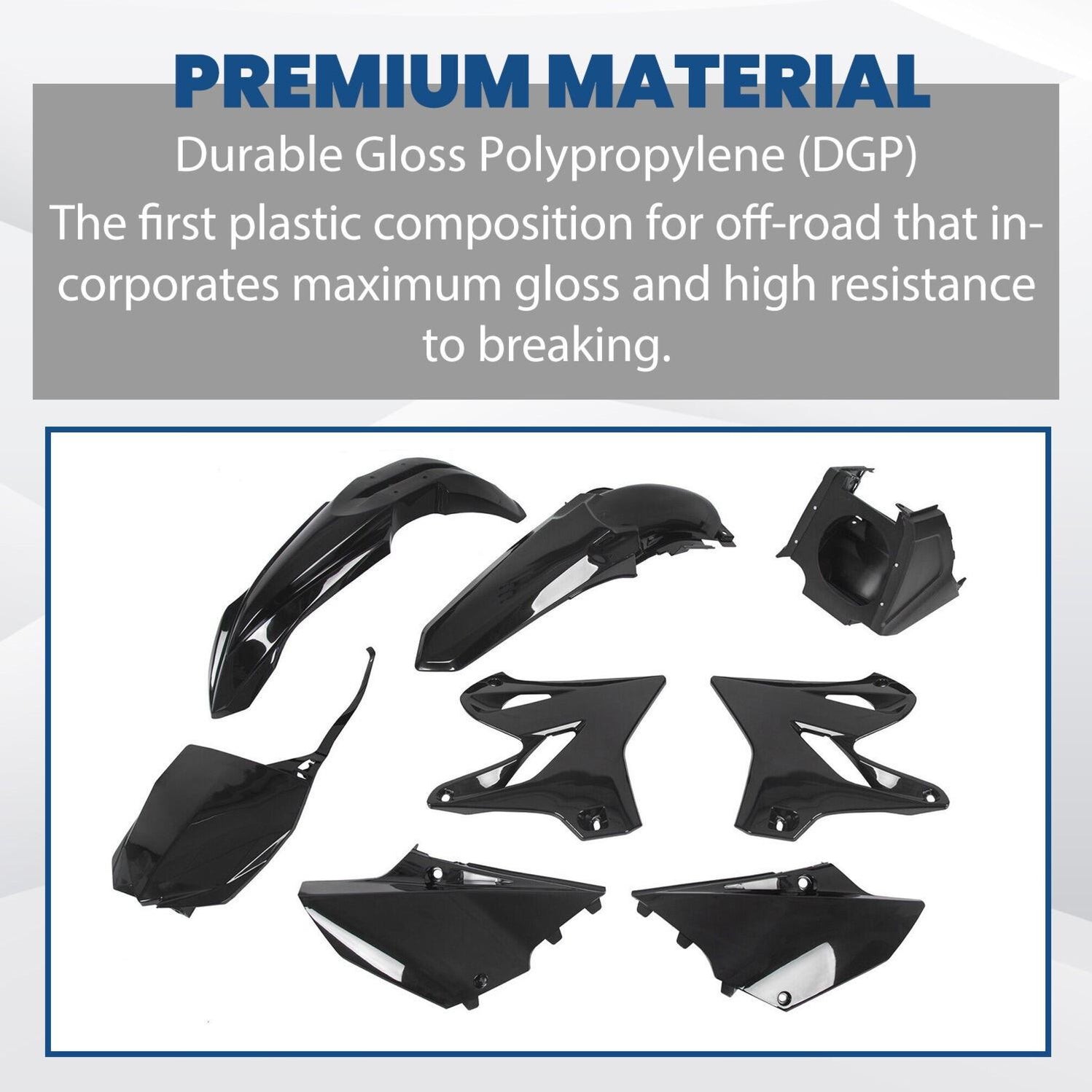 Complete Restyle Plastic Kit 2018 Style For Yamaha YZ125 YZ250 2002-20 ...