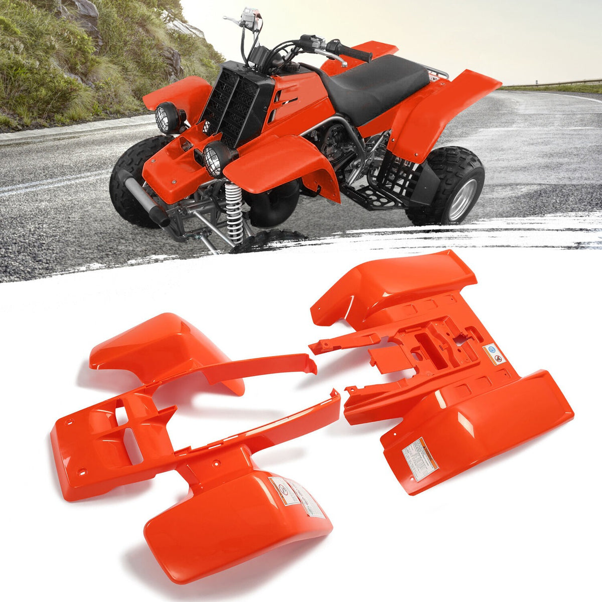 Front & Rear Fenders Plastic Body Kit For 1987-2006 Yamaha Banshee 350 ...
