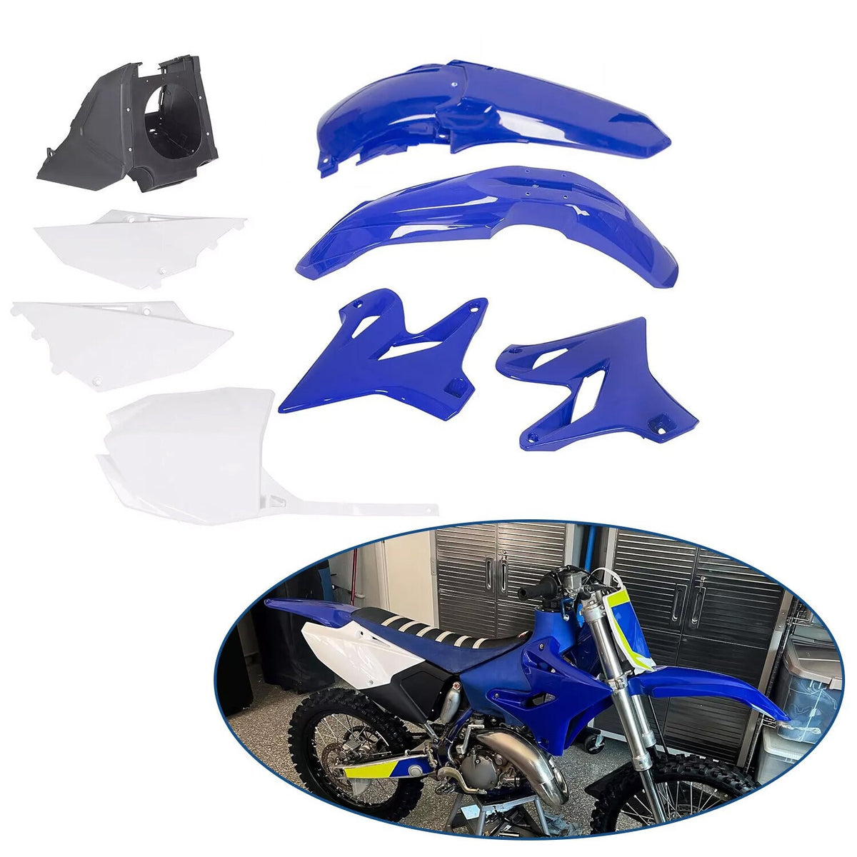 Restyle Plastic Kit Fairing Bodywork 2019 Style For Yamaha YZ125 YZ250 ...