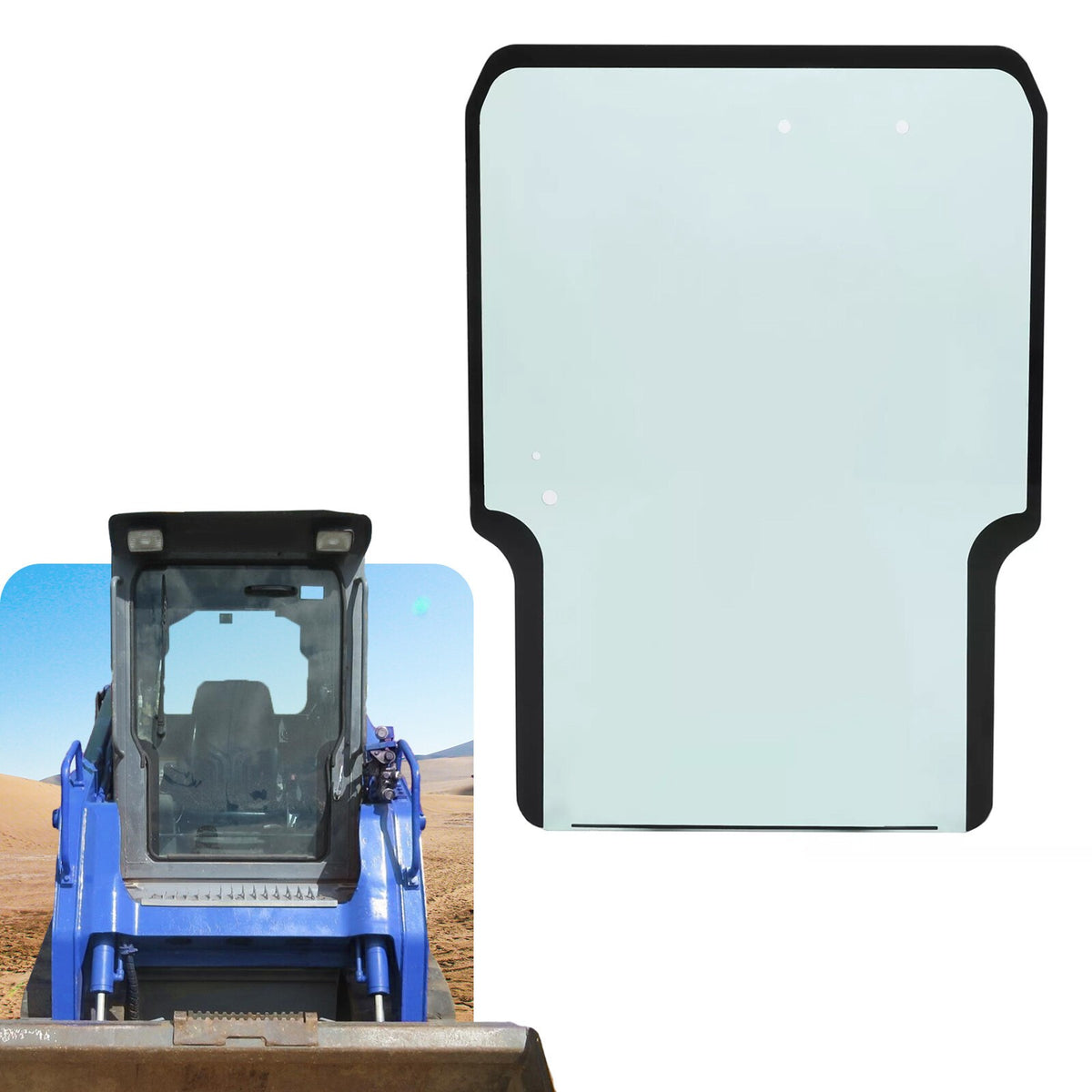 Clear Front Windshield Door Glass For Takeuchi TL8 TL10 TL12 TL130 # 0 ...